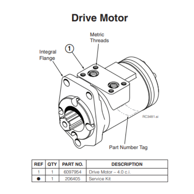 Cascade 6097954 - Hydraulic Motor — Aztec Hydraulics